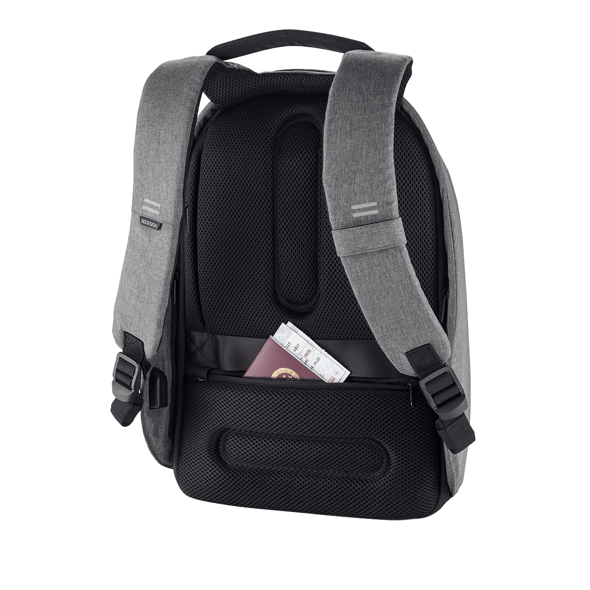 BOBBY HERO SMALL ANTI-THEFT BACKPACK, GREY – XD Design Thailand
