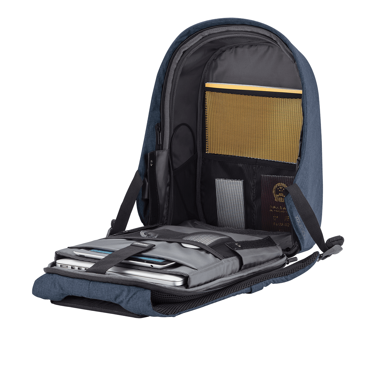 BOBBY HERO SMALL ANTI-THEFT BACKPACK, NAVY – XD Design Thailand